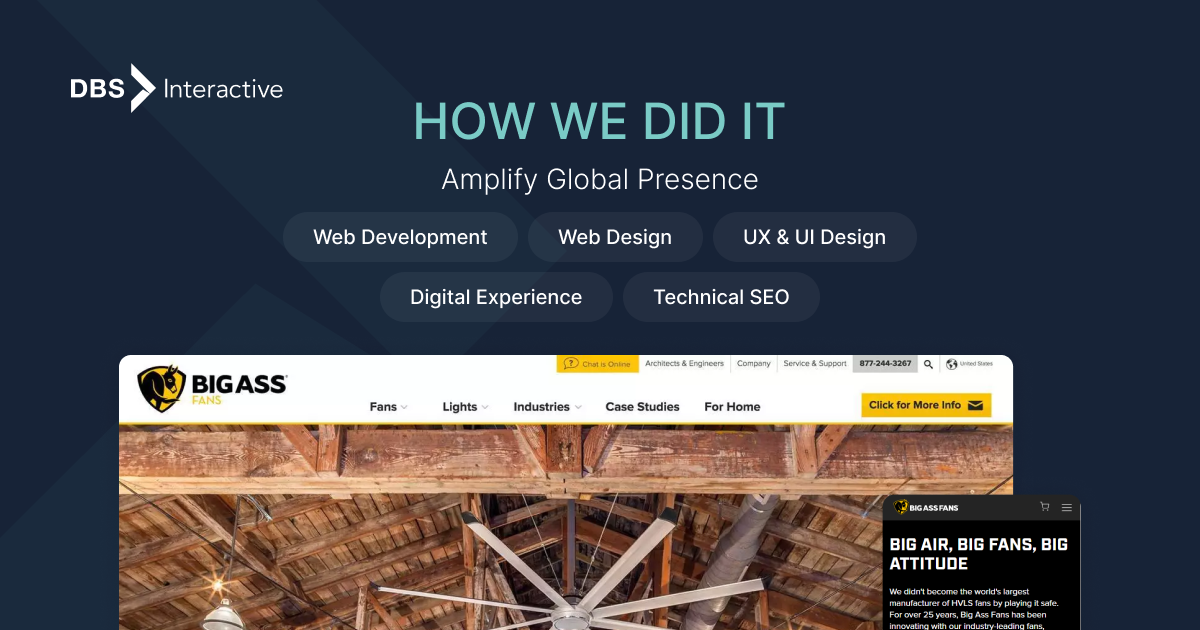 Big Ass Fans - Industrial Website Case Study | DBS Interactive