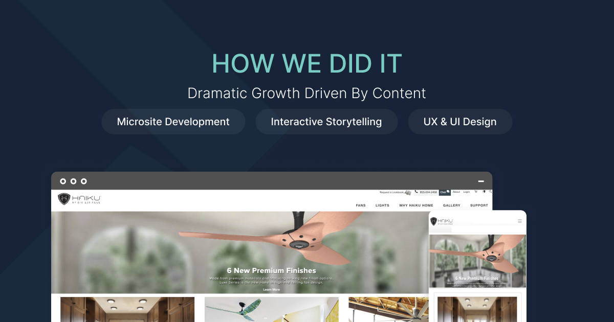 Haiku SenseMe - Microsite Case Study | DBS Interactive