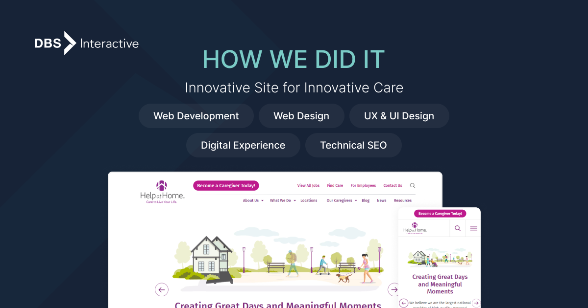Help at Home - Aging Care Website Case Study | DBS Interactive